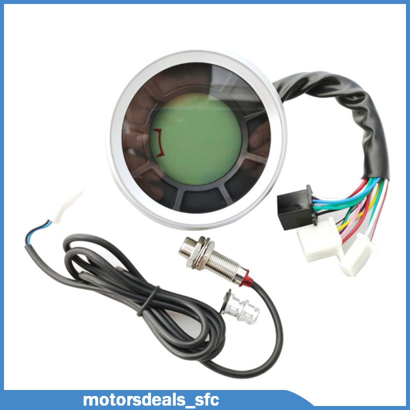 Motors Speedometer Lcd Tachometer Digital Backlight Moto For 1,2,4 ...