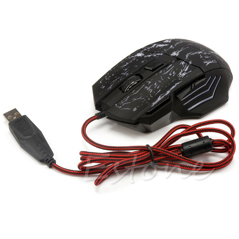 NIKI 5500 DPI 7 Buttons LED Optical USB Wired Gaming Mouse Mice For Pro Gamer New - nikibaby.th ...