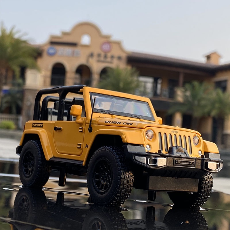 132 Jeeps Wrangler Rubicon Alloy Car Model Diecasts Simulation Metal ...
