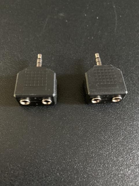 อะแดปเตอร์แยกสัญญาณเสียง 3.5mm Audio Double Jack Plug 1 Male to 2 ...