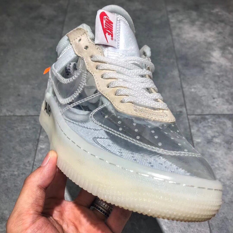 Off White X Nike Air Force 1 Af 1 รองเท้าผ้าใบลําลองสีขาว Af 1 - tianhe ...