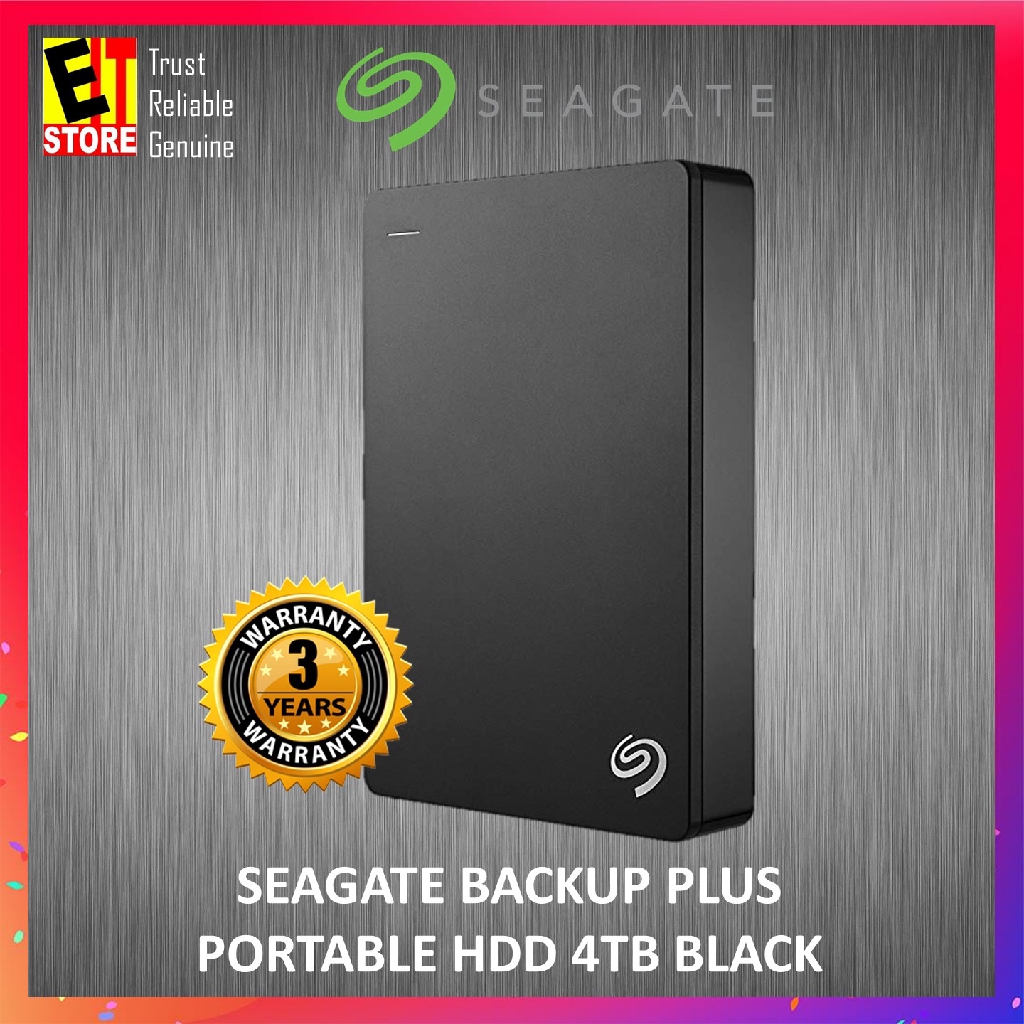 SEAGATE 4TB BACKUP PLUS PORTABLE HARD DRIVE | Shopee Thailand