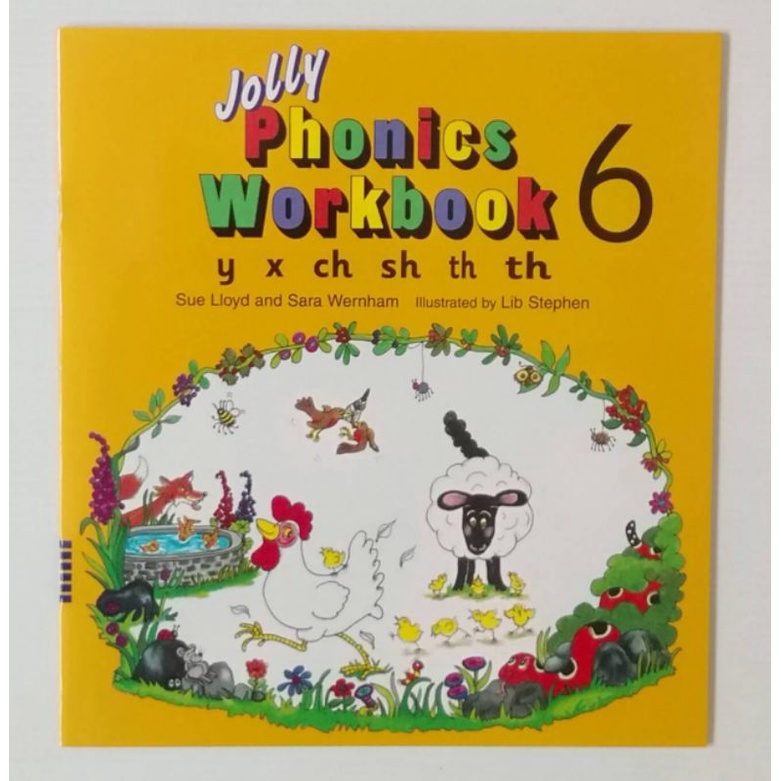 Jolly phonics workbook #6 Group 6 - y, x, ch, sh, th, | Shopee Thailand