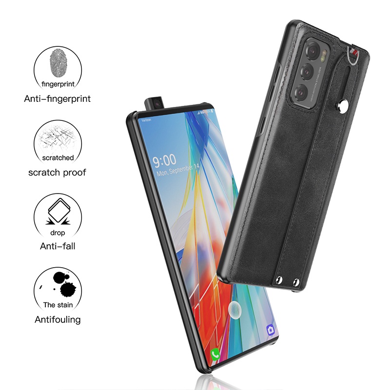 Hand Band Case for LG Wing Wrist Strap Phone holder stand Luxury Coque ...