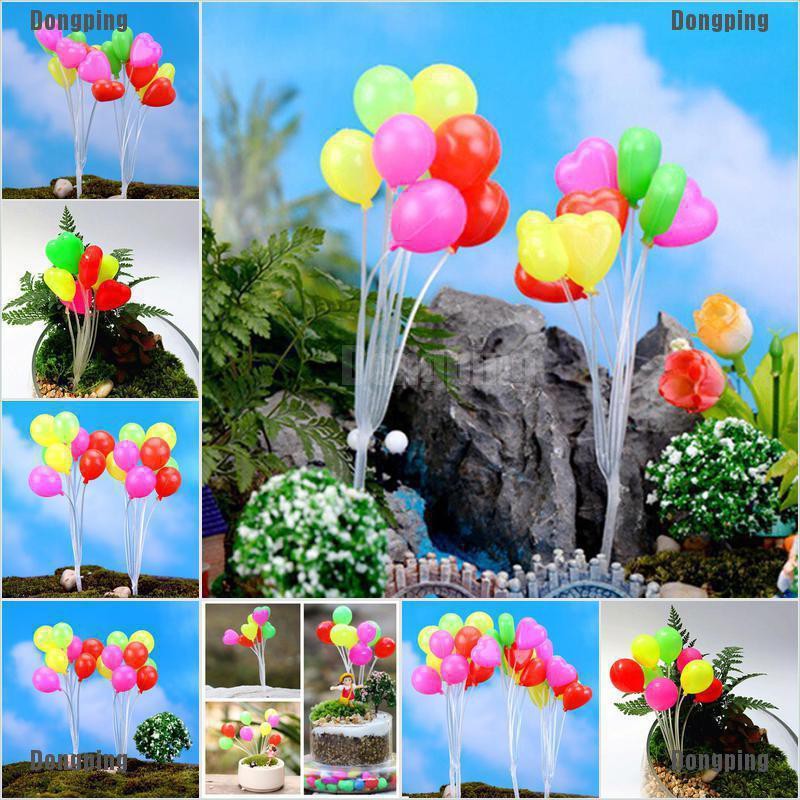 【don】Miniature Fairy Garden Mini Balloon Dollhouse Craft Plant Pot ...