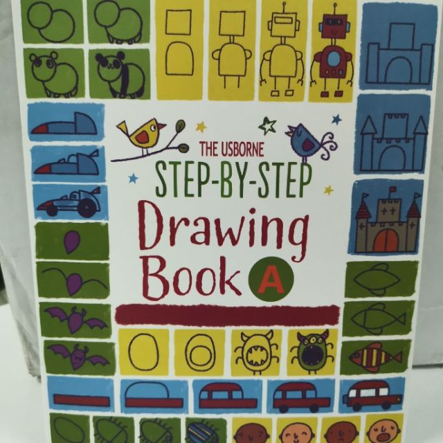 สมุดสอนวาดรูป The Usborne Step by Step drawing book | Shopee Thailand
