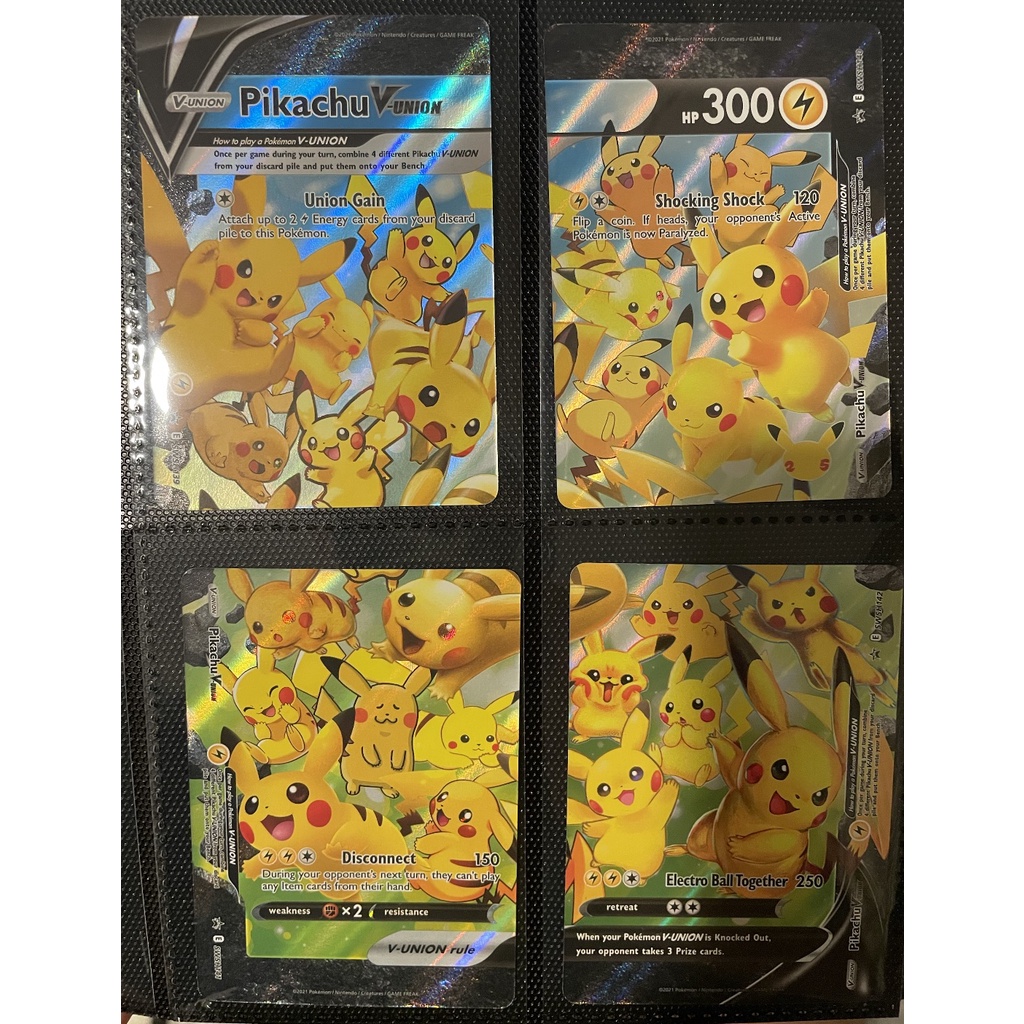 RARE Complete Pikachu V-Union - การ์ดโปเกมอน ครบรอบ 25 ปี (English ...
