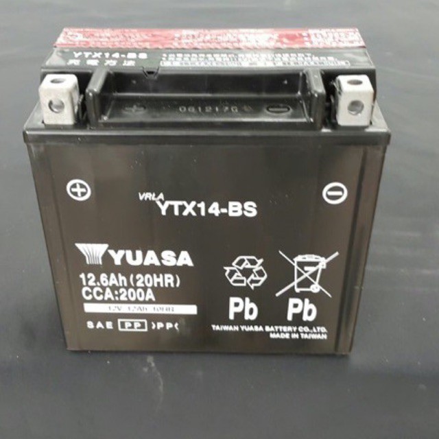 แบตเตอรี่ Yuasa YTX14-BS | Shopee Thailand