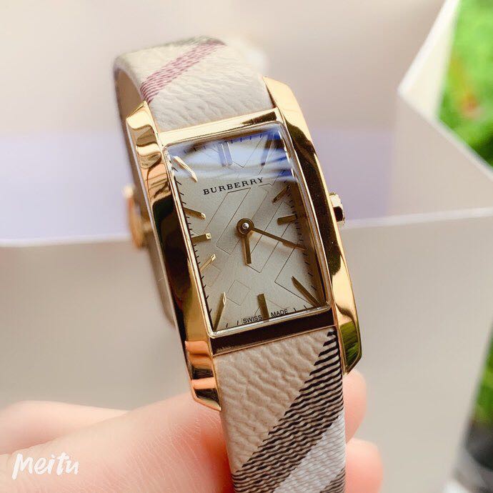 BURBERRY Pioneer Gold Dial Gold Ion-plated Ladies Watch BU9509 ...