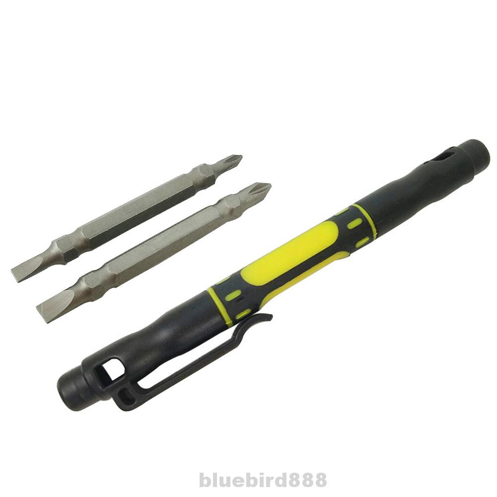 Screwdriver Pen Style Pocket Alloy Bits Mini Hand Tools Durable ...