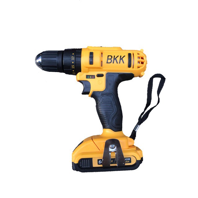 ☏สว่านแบตกระแทก 3 ระบบ 128V แท่นชาดแบบใหม่ ยี่ห้อ BKK พร้อมแท่นชาดแบบใหม่ | Shopee Thailand