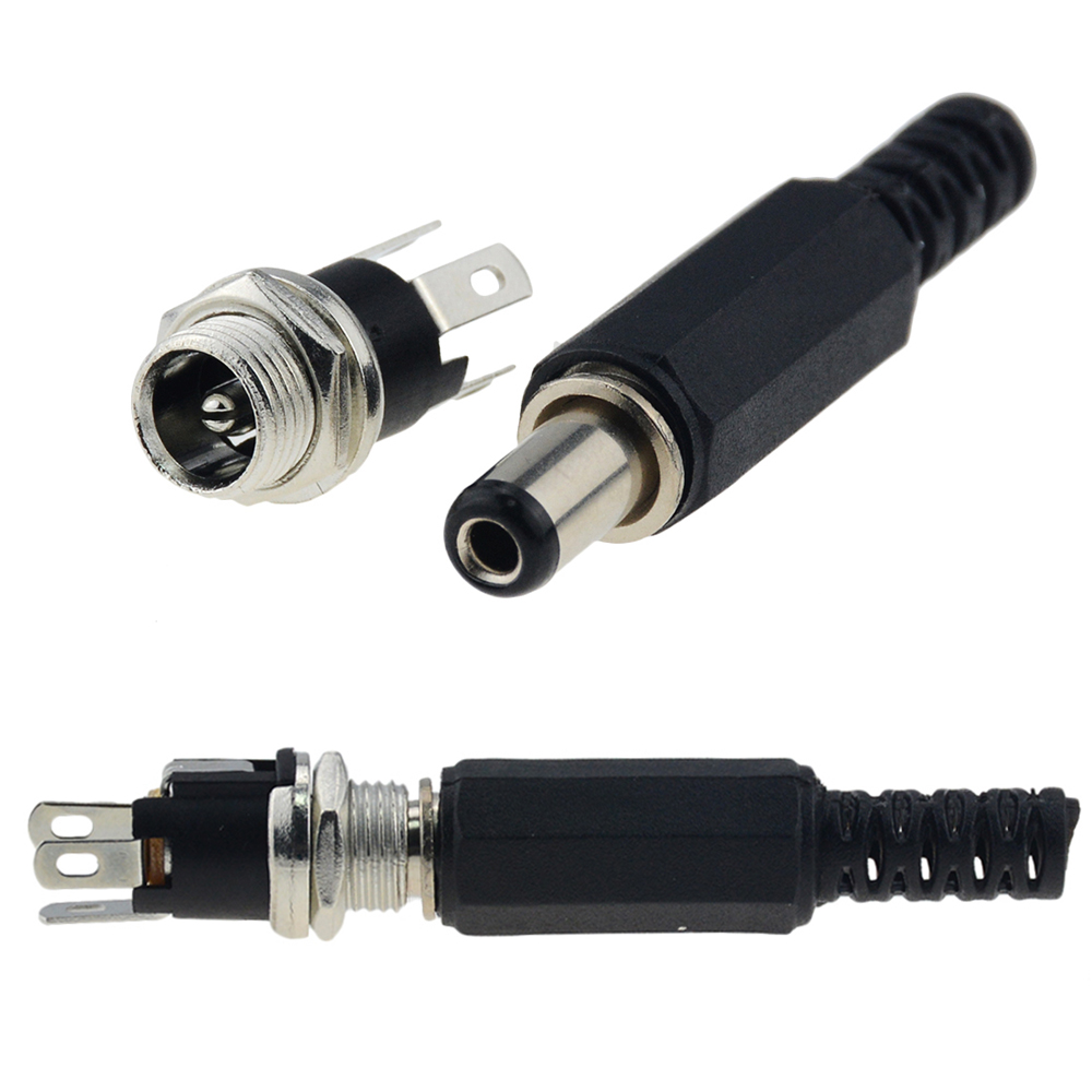10 ชิ้น 5 . 5 มม. X 2 . 1 มม. Dc อะแดปเตอร์ปลั๊กเสียบเชื่อมต่อ + Female ...