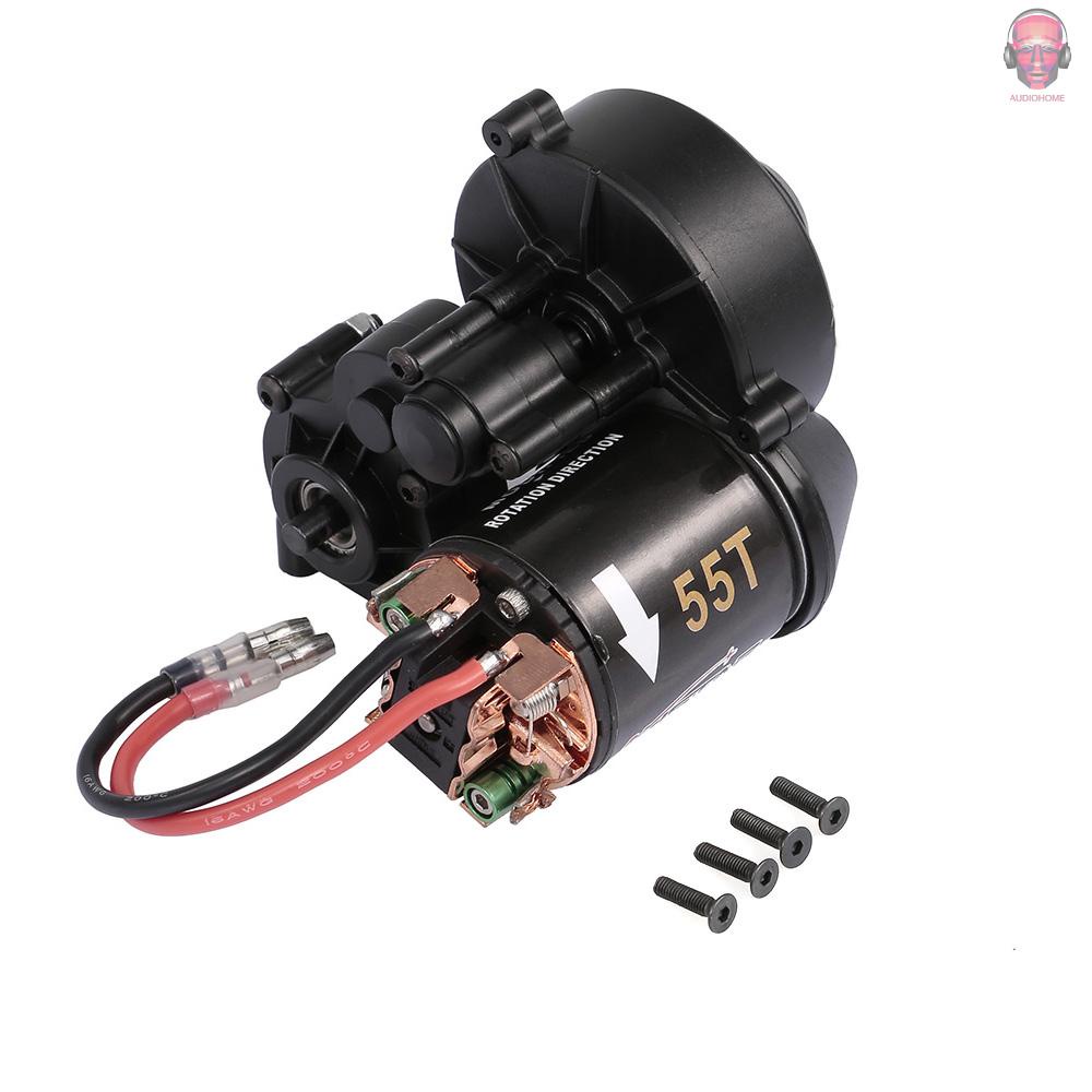 NEW AUSTAR 540 55T RC Brushed Motor with Gear Box for 110 Axial SCX10 ...