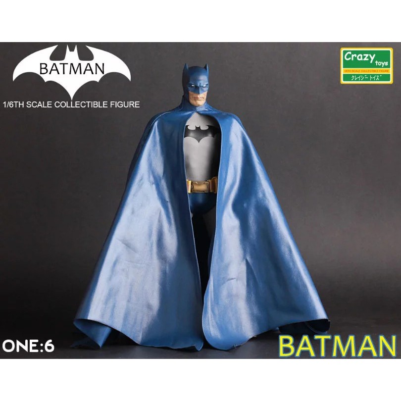 Crazy Toys 1:6 Batman Blue Ver. BJD The Dark Knight Bat Man Collectible ...