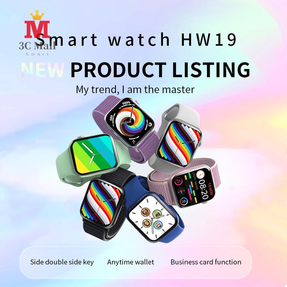 HW19 Smart Watch Sports Pedometer Heart Rate Bluetooth Call Bracelet ...