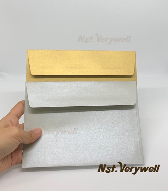 ซองใส่การ์ด 4x6 นิ้ว เมทัลลิค (50ซอง) มุก no.C6 - lee.panich - ThaiPick