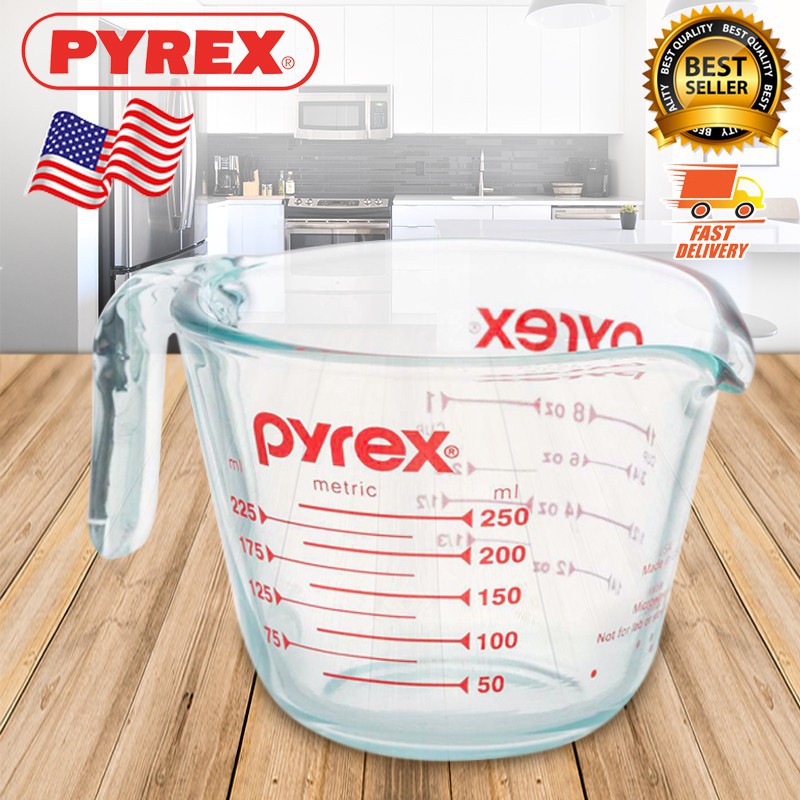 Pyrex 250 ml ถ้วยตวงแก้ว แก้วตวง USA | Shopee Thailand