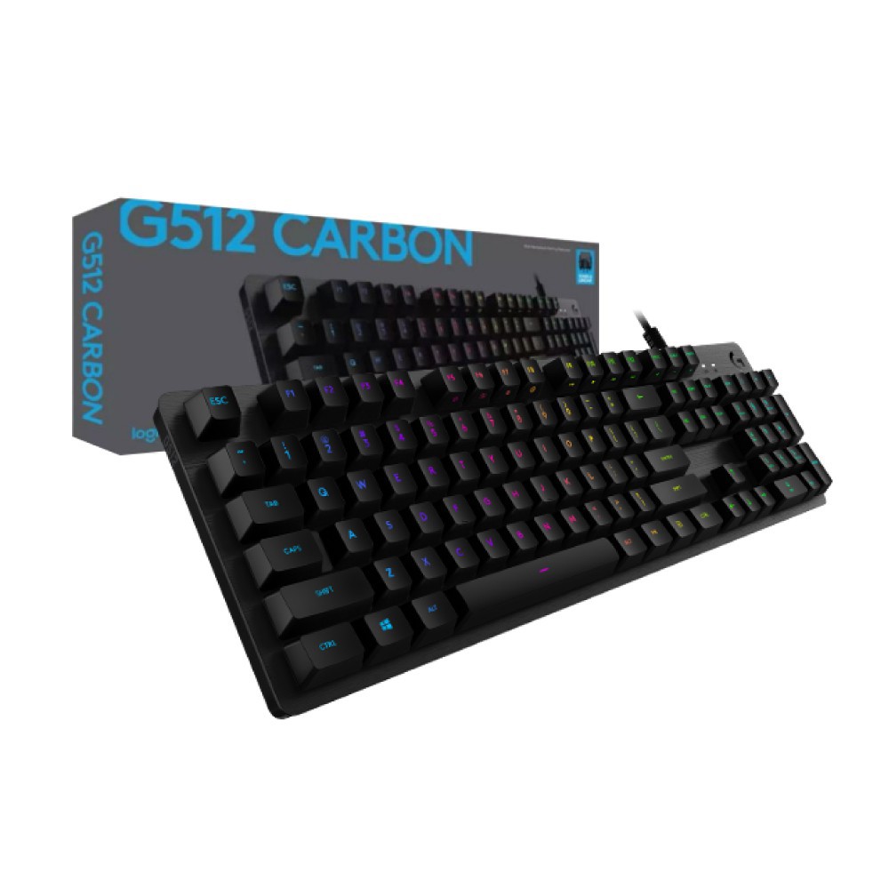LOGITECH GAMING KEYBOARD G512 CARBON RGB GX-LINEAR (2Y)(GMK-000421 ...