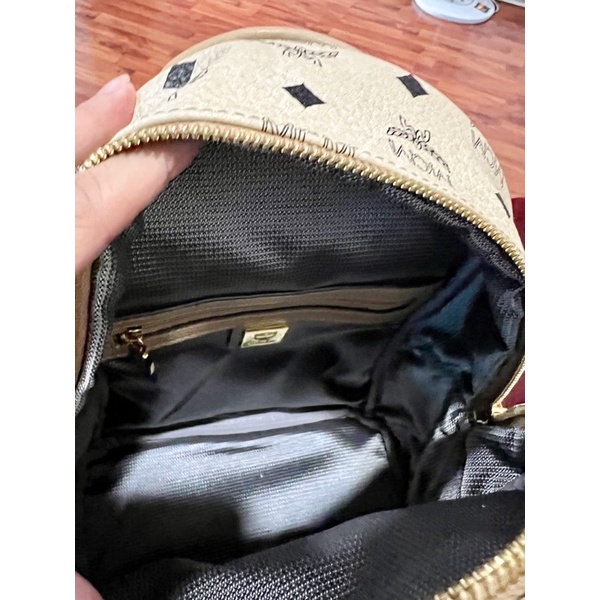 เป้ MCM Mini Stark Backpack Beige สีเบจ Beige(used) - baggyboa - ThaiPick