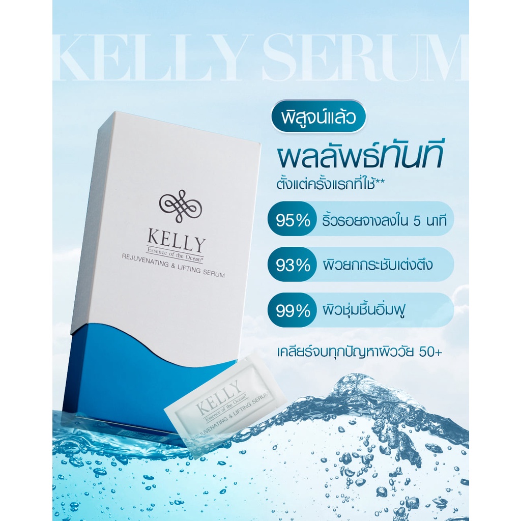 Kelly Serum เคลลี่ เซรั่ม ลดริ้วรอย ยกกระชับผิว เติมเต็มร่องลึก ลดริ้ว ...