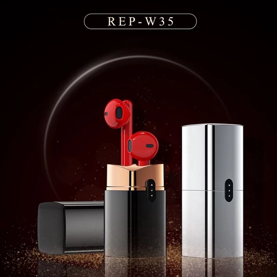 "NEW" RECCI REP-W35 หูฟังบลูทูธ Lipstick Wireless Earphone หูฟังไร้สายใหม่ล่าสุด พร้อมส่ง ...
