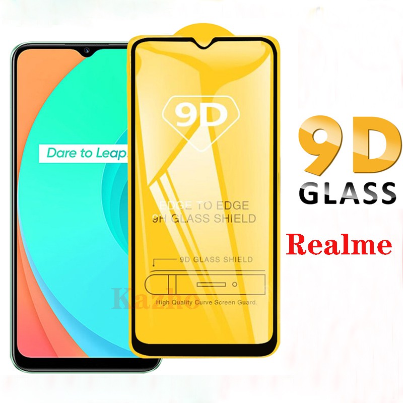 Realme C11 6 5 3 Pro X2 Pro XT C12 C15 C2 C3 2020 Full Gule Tempered Glass Screen Protector Film ...