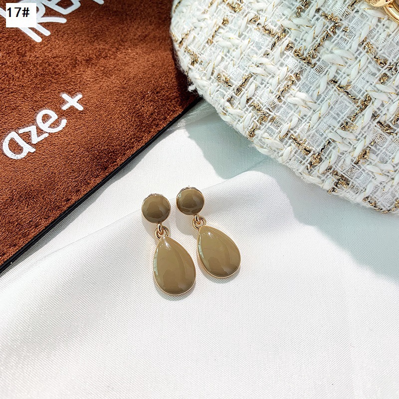 ต่างหูแฟชั่นต่างหูเงิน 925 หมุดเกาหลีต่างหูต่างหูอารมณ์ย้อนยุคแฟชั่น ...