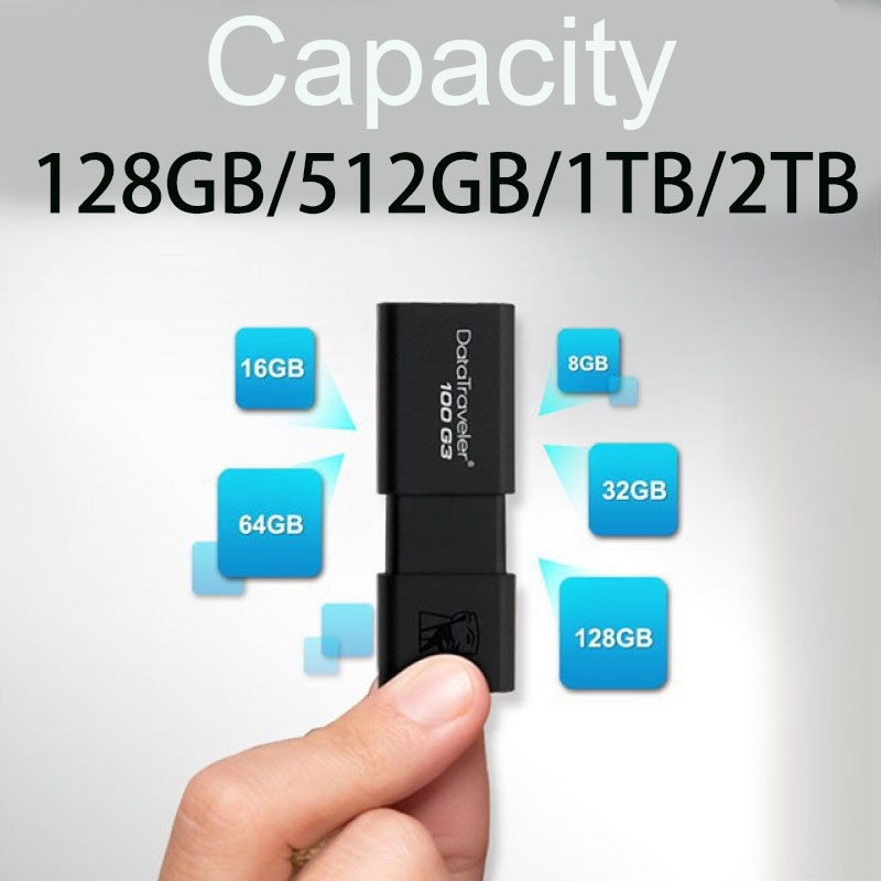Kingston Data Traveler Pen Drive 128GB256GB512GB1TB2TB High Speed USB 3 ...
