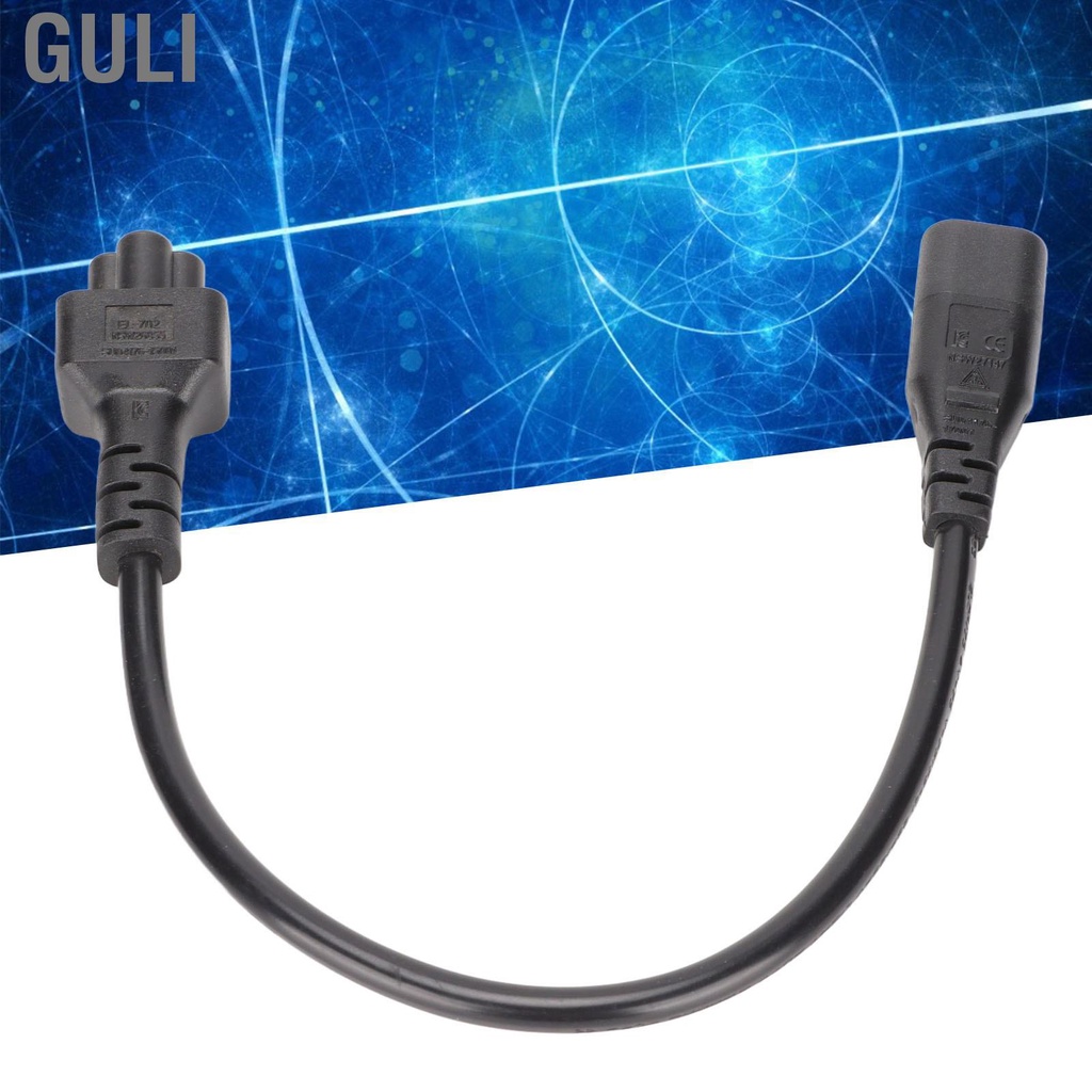 Guli IEC320 C8 Male To C5 Female Power Cord Cable Adapter Universal For ...