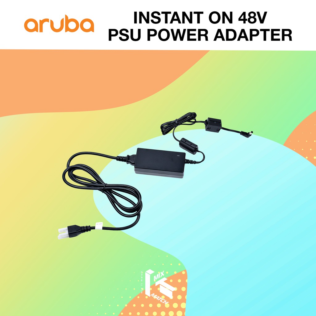 Aruba Instant On 48V PSU Power Adapter (R3X86A) แถม Aruba AC Power Cord ...