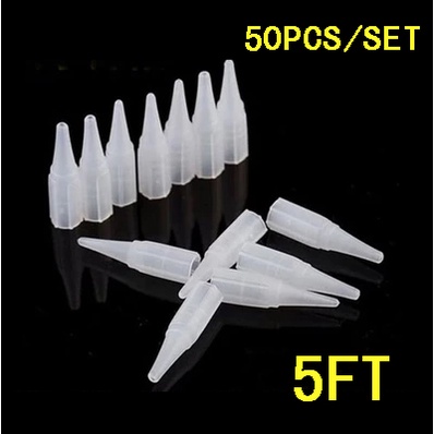 100Pcs Tattoo Needle Caps Plastic Disposable Tips for Permanent Makeup ...
