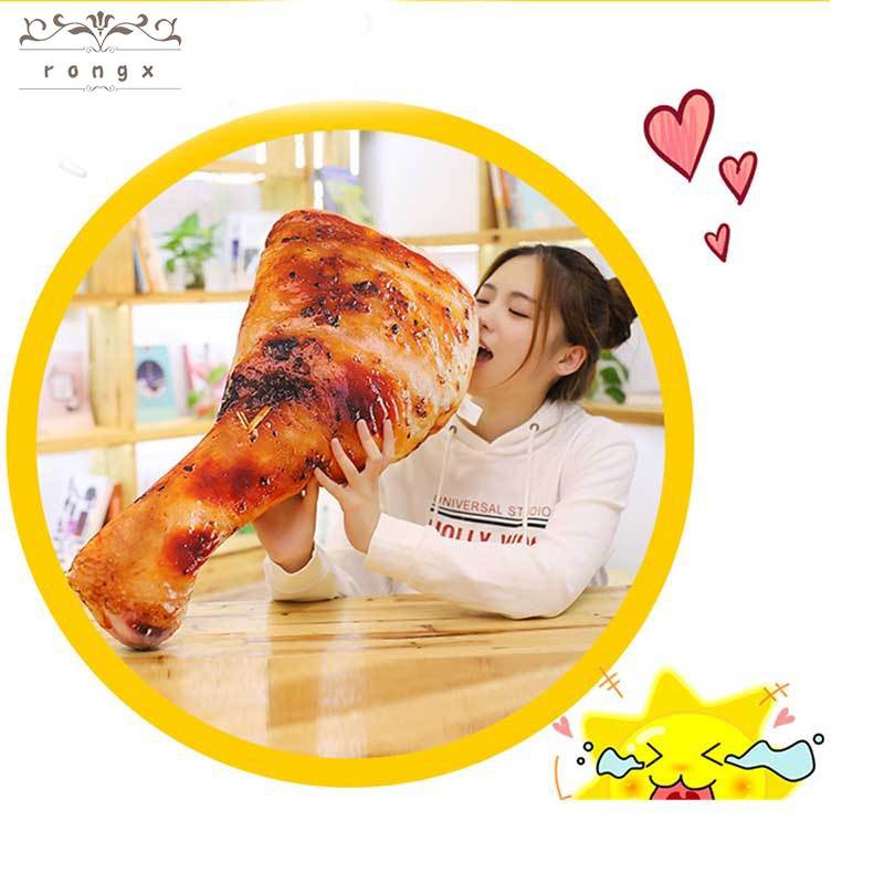 3D Simulation Chicken Leg Pillow Food Plush Toy Throw Pillow Doll ...