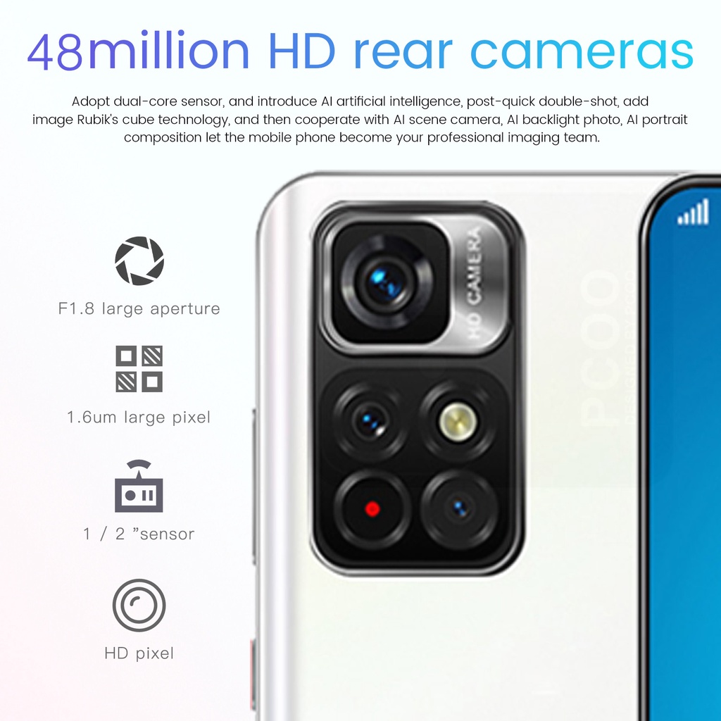 โทรศัพท์มือถือ P41 Pro 16GB+512GB โทรศัพท์มือถือราคาถูก 7.0นิ้วHD ...