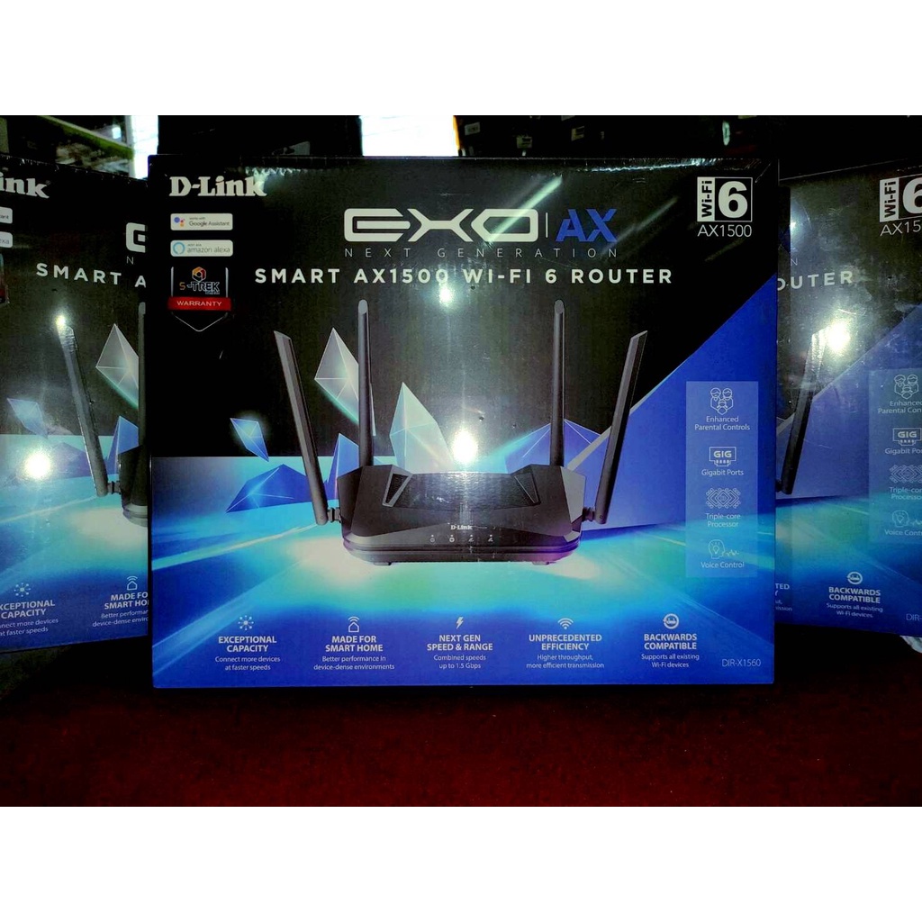 (ประกัน LT) D-Link EXO DIR-X1560 AX1500 X1870 AX1800 Wifi 6 Smart Gigabit Router เราเตอร์ไวไฟ ...