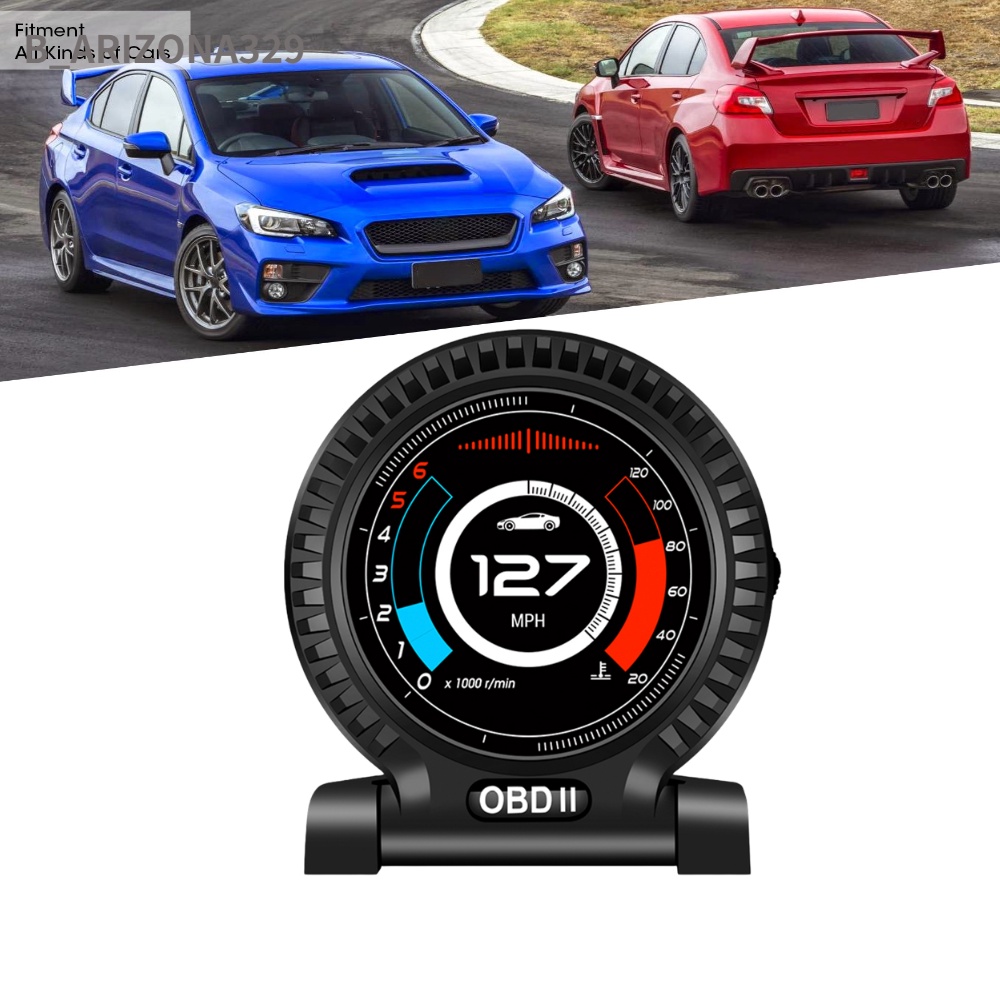 arizona329 LCD Car OBD2 HUD Projector Speed RPM Water Temp Display ...