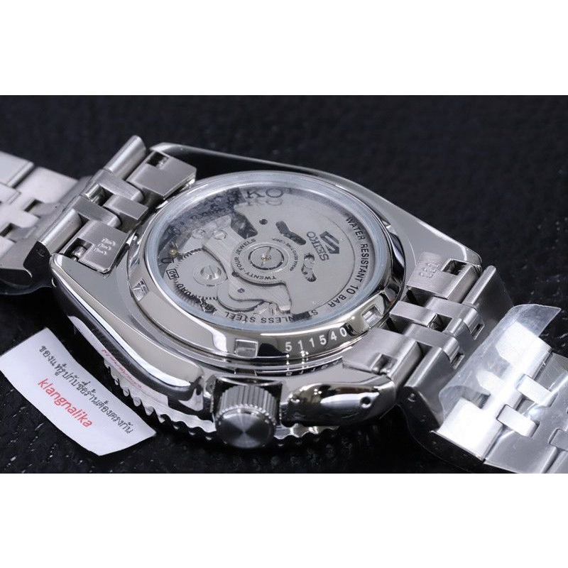 (แถมกล่องพกพาและที่ตัดสาย) นาฬิกา Seiko 5 Sport GMT Automatic รุ่น ...