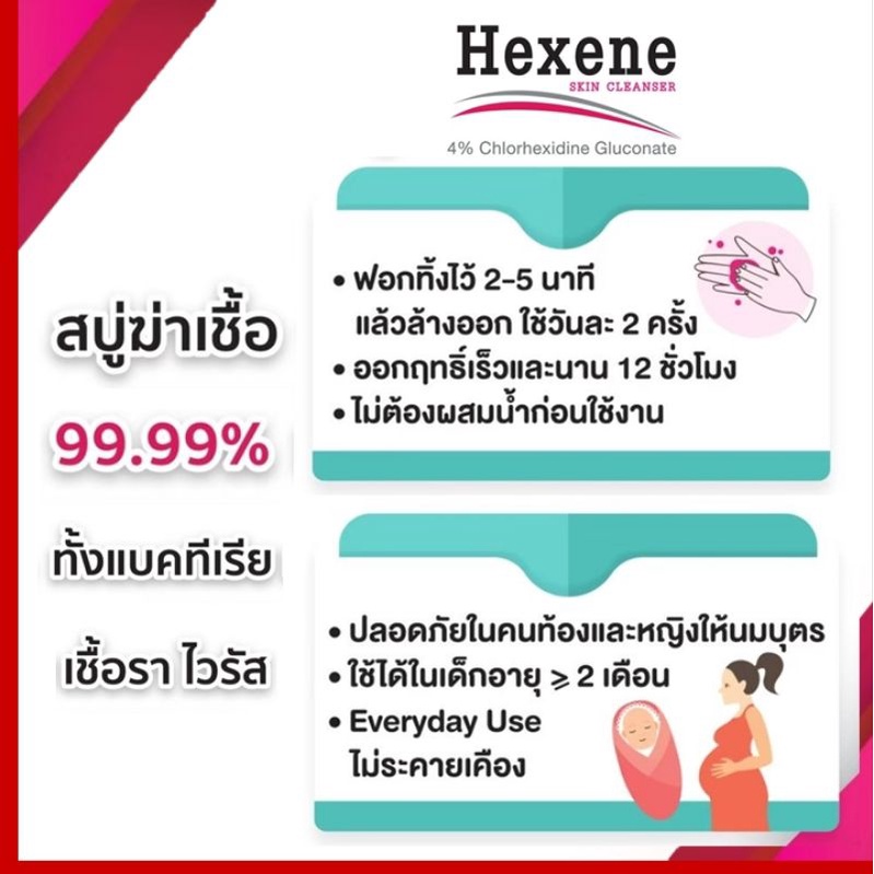 พร้อมส่ง ของแท้ Hexene Skin Cleanser สบู่ฆ่าเชื้อ 99.99 ทั้งแบคทีเรีย ...