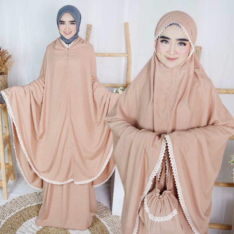 Mukena Rayon Mukena 2in1 Mukena Leika อุปกรณ์เสริมสําหรับรถจักร ...