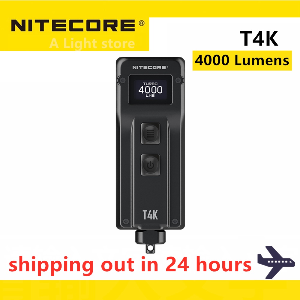 Orginal NITECORE T4K Flashlight 4000 Lumens Portable Keychain ...