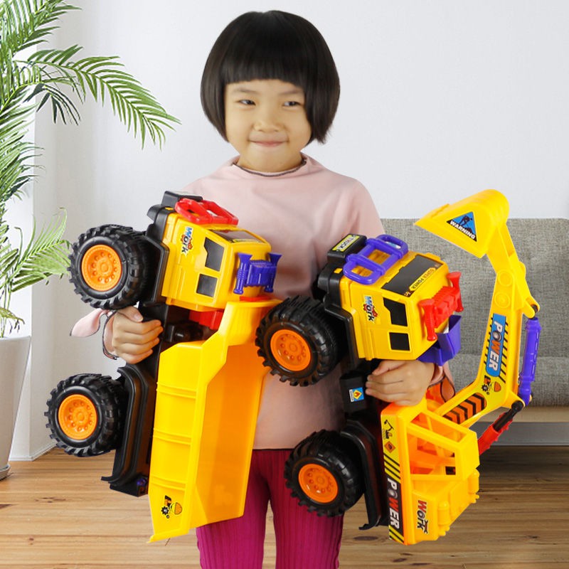 Oversized excavator dump truck toy children s boy construction vehicle ...