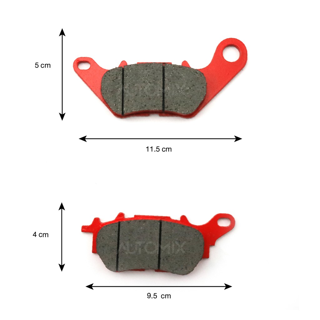 NEXZTER ผ้าเบรคหลัง เบอร์ 6162AA YAMAHA MT03 R3 X MAX NX0010 - automix ...