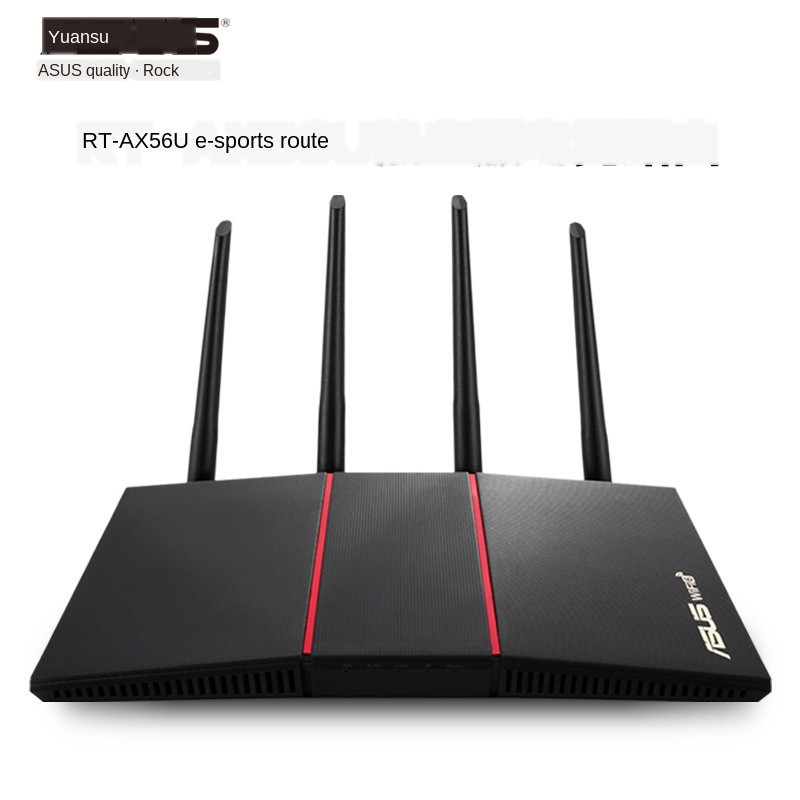 ↂ asus/ASUS RTAX56U blood version black dualband 1800M wifi6 5g fiber ...