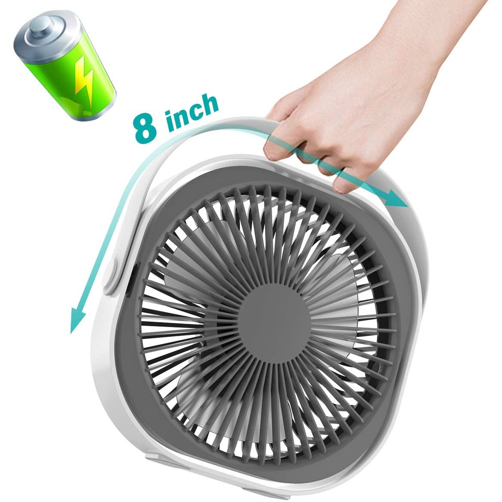 Zero one USB Portable Fan 3 Modes Strong Wind Table Fan with Handle ...