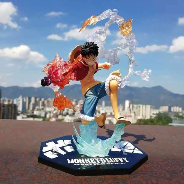 【พิเศษ】One Piece อะนิเมะรูป Luffy Sauron รุ่น Fire Fist Luffy ตุ๊กตาตก ...