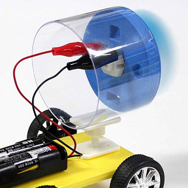 Colorfulswallowfree Kid Diy Wooden Single-Wing Wind Car Assembly Model ...