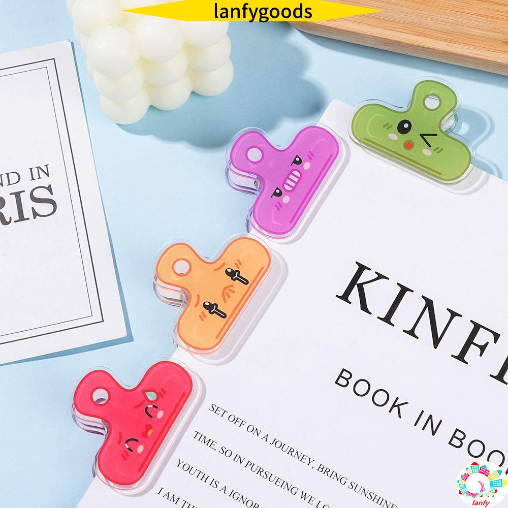 LANFY Acrylic Clip Expression Paper Storage Long Tail Folder New ...
