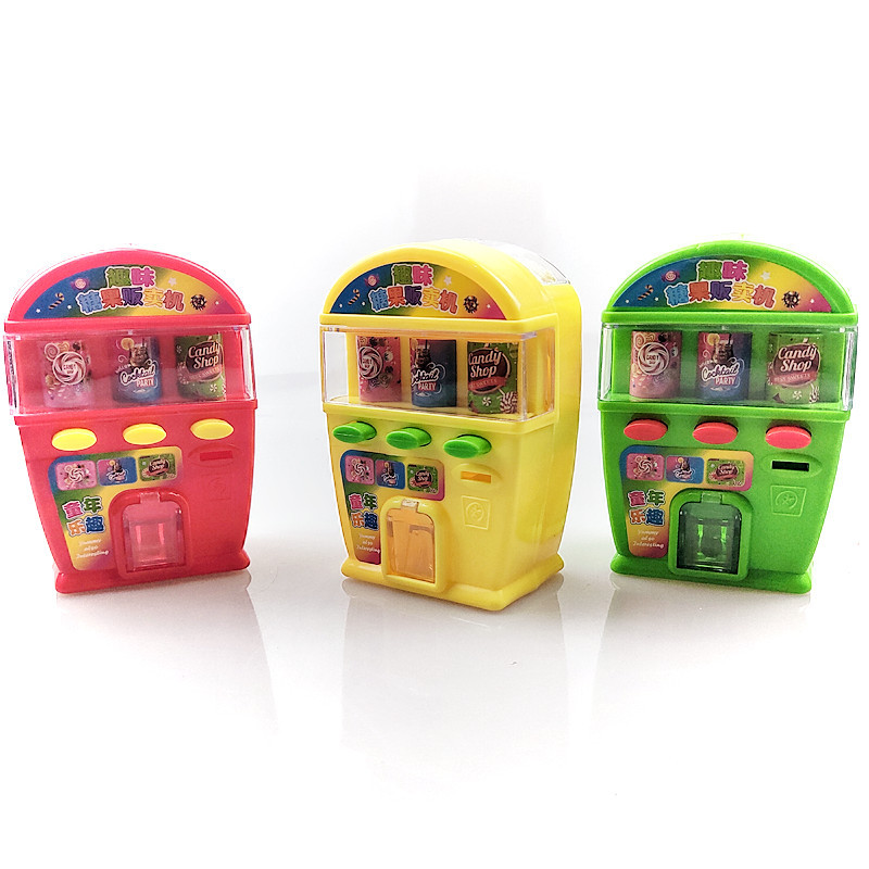 Childrens candy machine toy fruit lottery machine mini beverage vending ...
