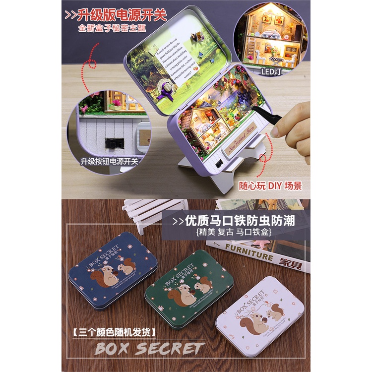 Bb-diy บ้านตุ๊กตาจิ๋ว กระท่อม Diy ในเมืองฝัน กล่องแฮนด์เมด ประกอบเอง ...