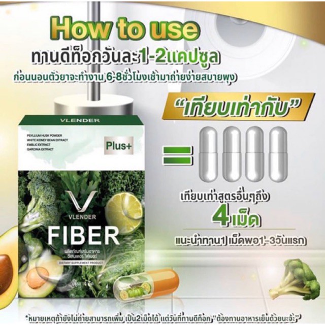พร้อมส่ง ดีท็อกซ์ผัก วีเลนเดอร์ Vlender fiber detox(1แถม1) - e1q4xtiwab - ThaiPick