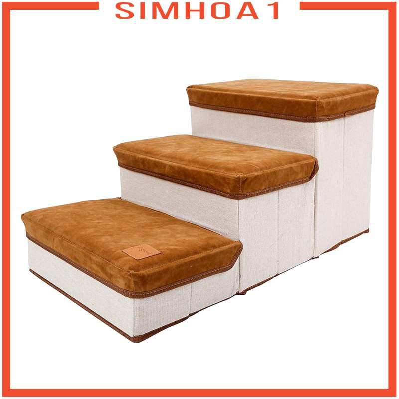 SIMHOA1 Small Dog Cats Pet Stairs 3-Step for Pet Cat Dog Puppy Climbing ...